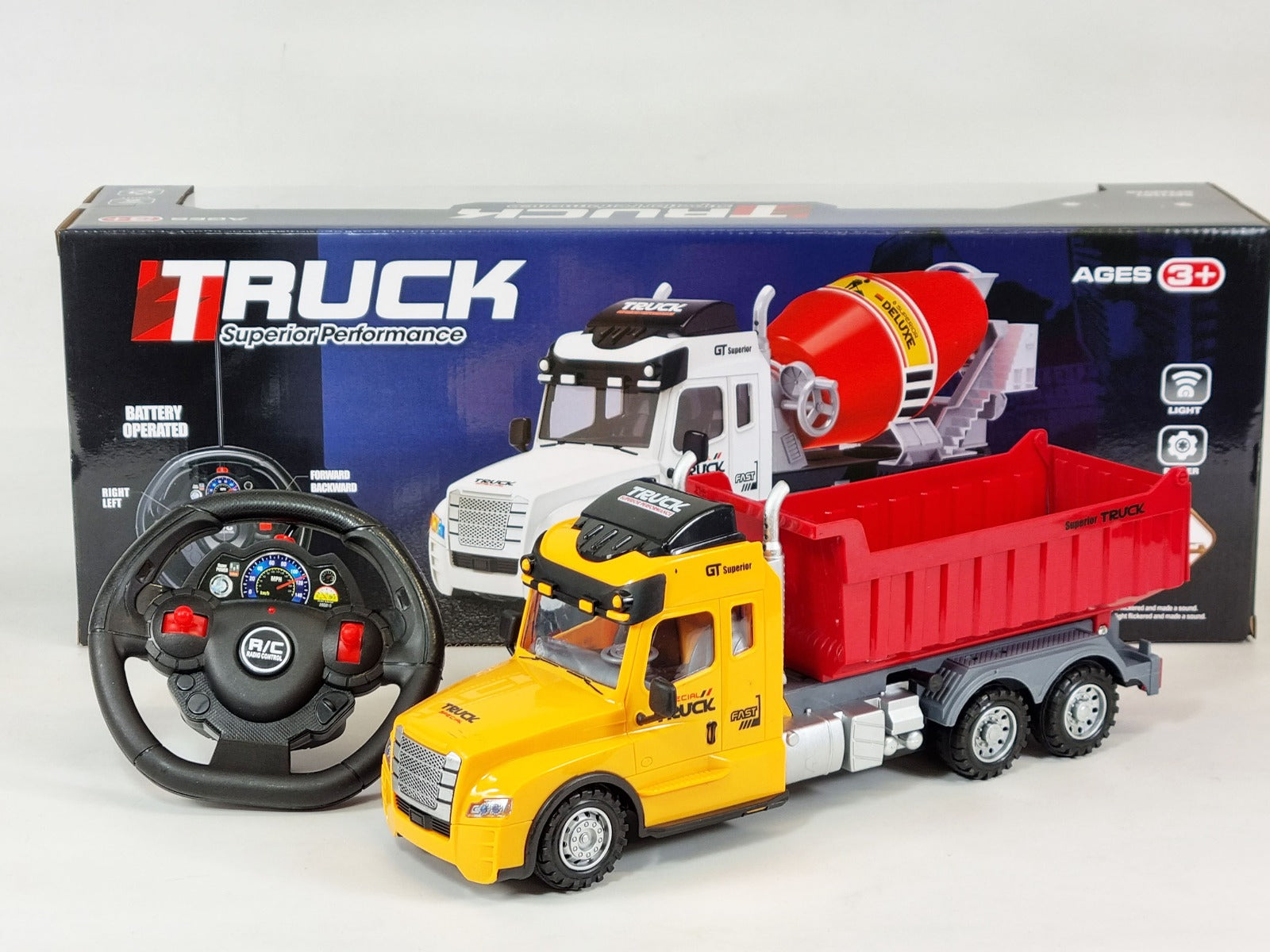 radio control rc monster truck lorry dump truck kids toy r/c wagon bui ...